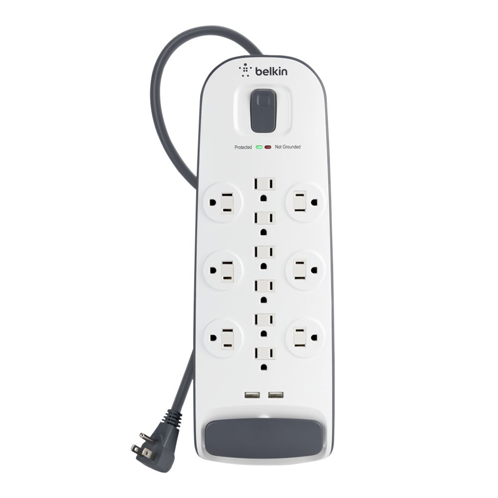 Belkin Surge Protector - White; 12 Outlets; 3996 Joules; 6 ft. Cable ...