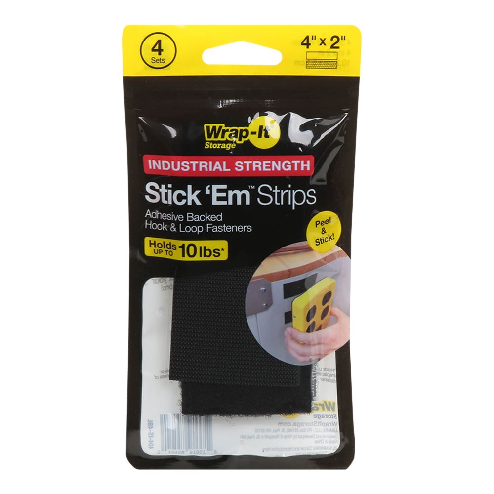 Wrap-It Stick 'Em Roll - 4' x 2" (Industrial Strength) - 4 Pack - Micro ...