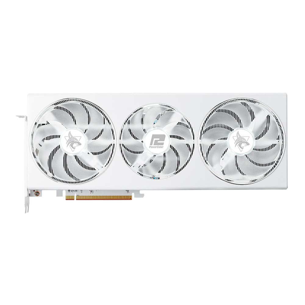 PowerColor Radeon RX 7800 XT Hellhound Spectral White RGB Overclocked ...