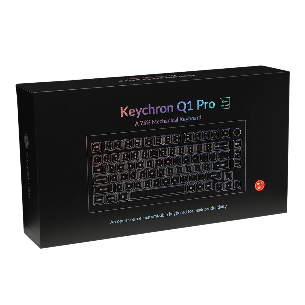 Keychron Q1 Pro Swappable RGB Backlight Knob Barebones Keyboard - White ...