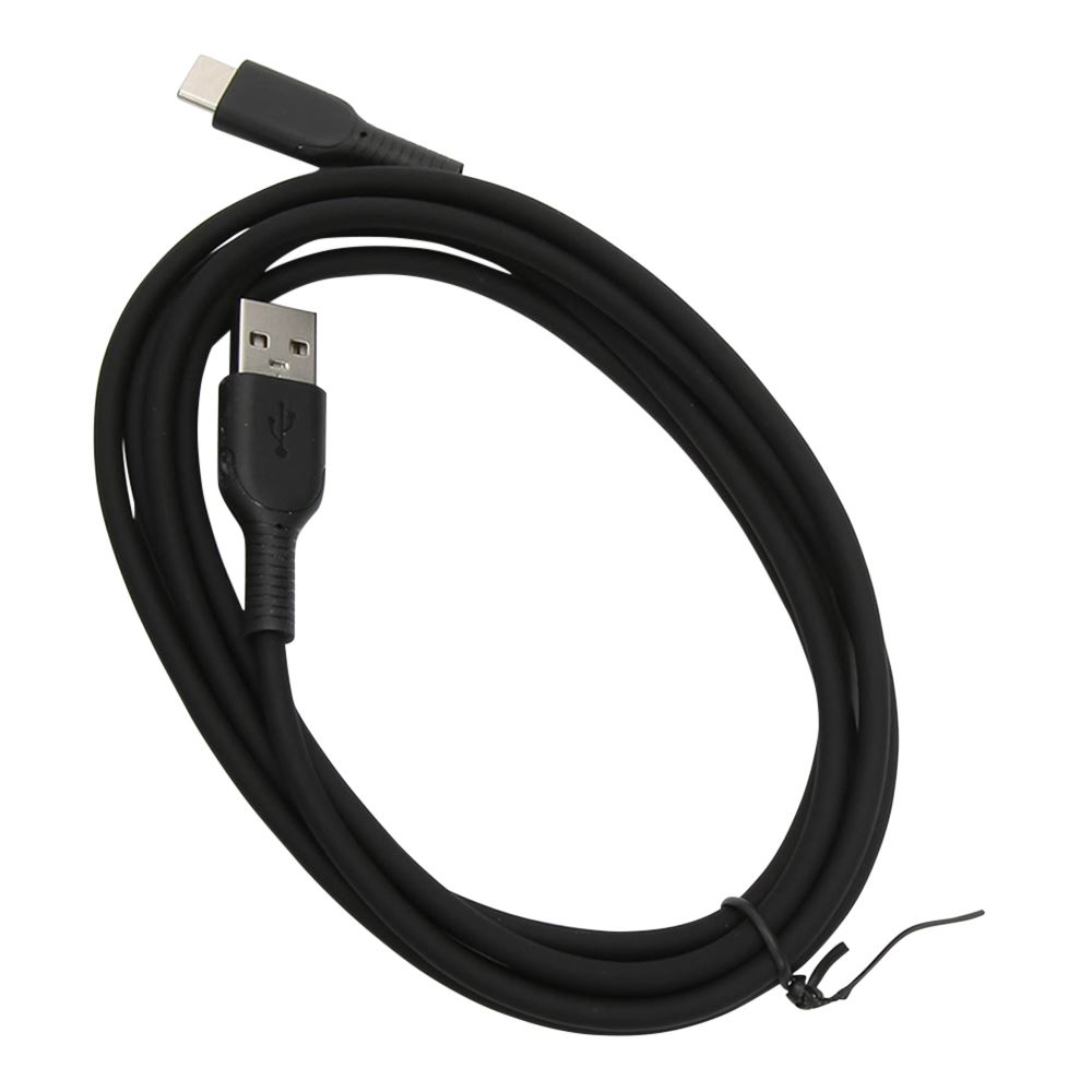 Inland Silicon USB Type-A to Type-C 6 ft - Black - Micro Center