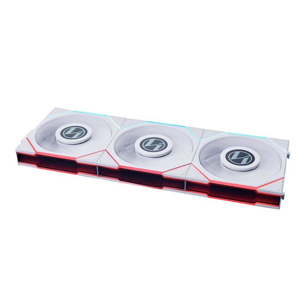 Lian Li TL LCD Reverse Fluid Dynamic Bearing 140mm Case Fan - White ...