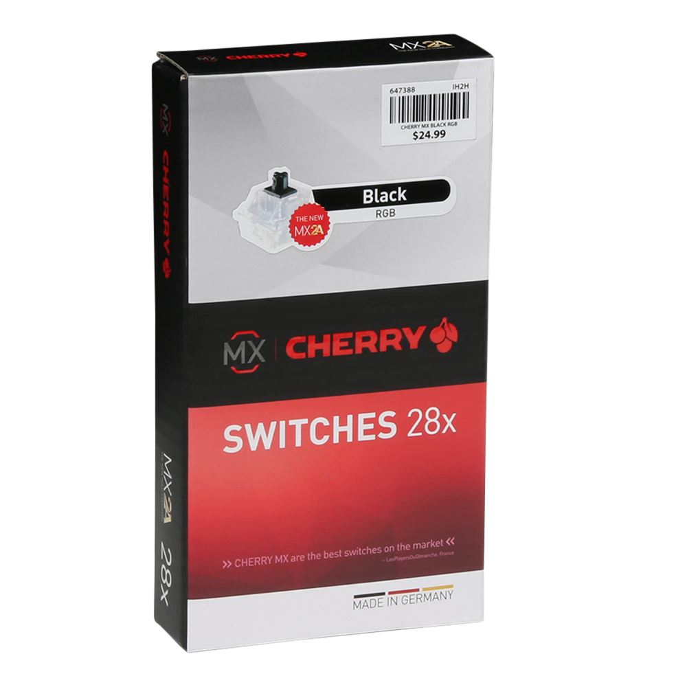 Cherry MX Heavy Black RGB Linear Key Switches - Micro Center