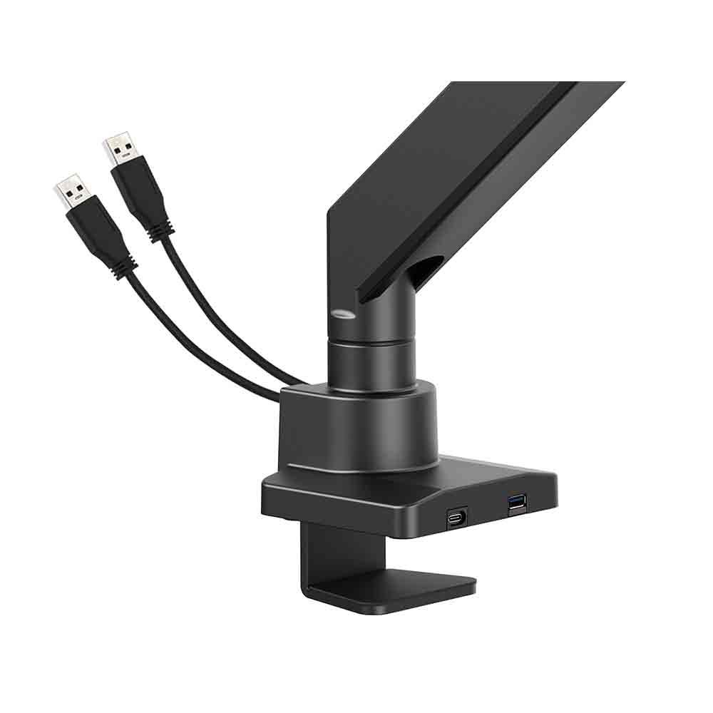 Inland Super Heavy-Duty Monitor Arms with USB Hub; 27KG Load Capacity ...