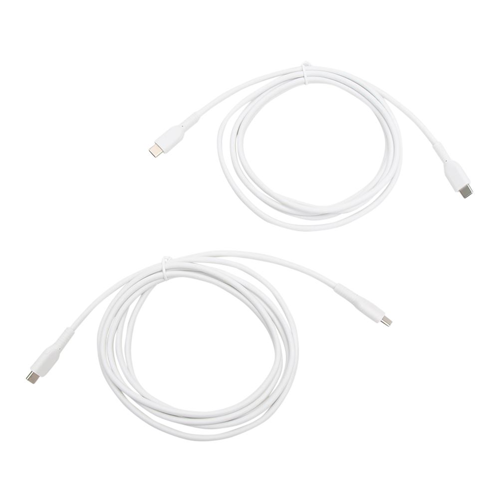 Inland USB Type-C to USB Type-C Cable (White) - 6ft. (2 Pack) - Micro ...
