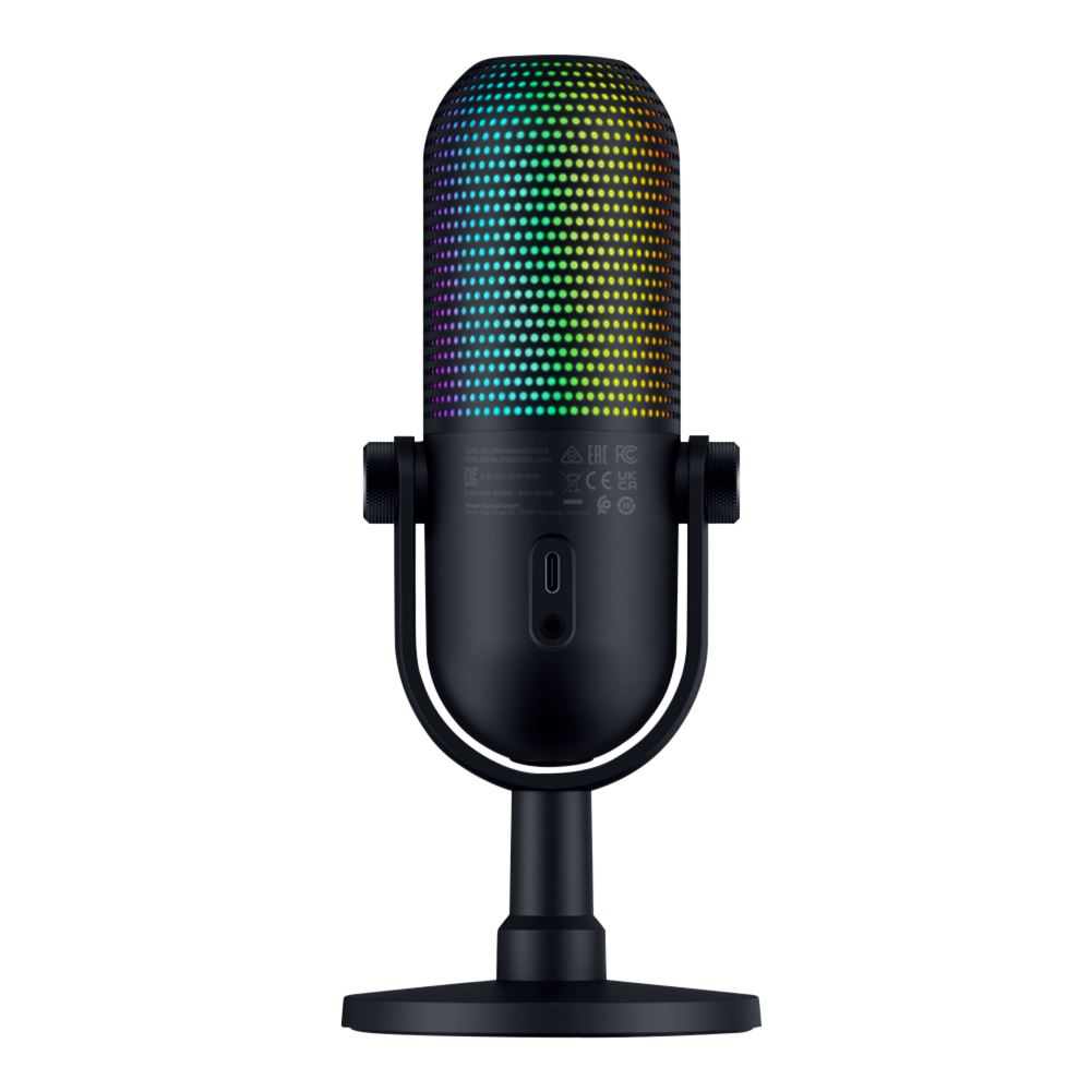 Razer Seiren V3 Chroma RGB USB Condenser Microphone - Black - Micro Center