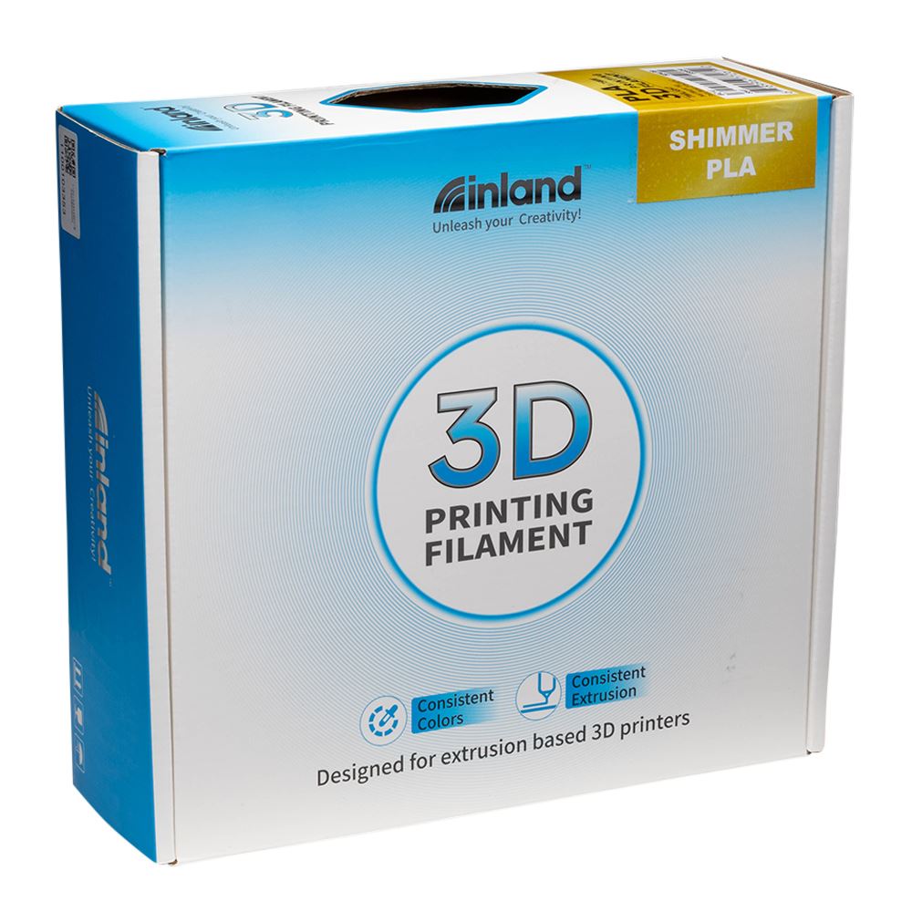Inland 1.75mm PLA Shimmer 3D Printer Filament 1kg (2.2lbs) Spool ...