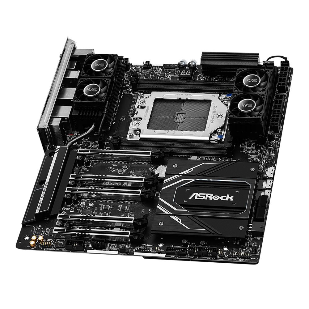 ASRock TRX50 WS AMD sTR5 eATX Motherboard - Micro Center