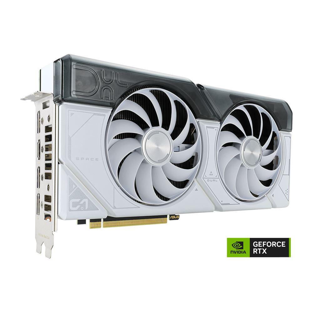 ASUS NVIDIA GeForce RTX 4070 Super Dual White Overclocked Dual Fan 12GB ...