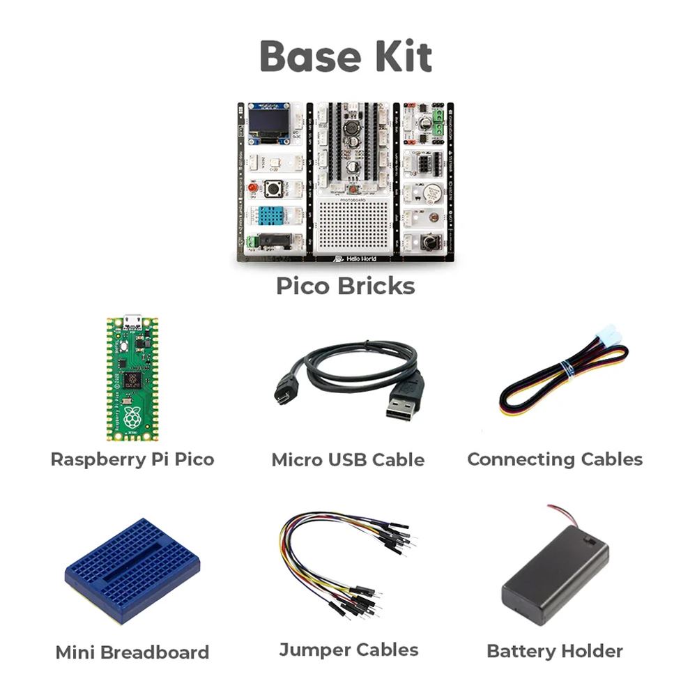 PicoBricks Basic RPi Pico Development Kit - Micro Center