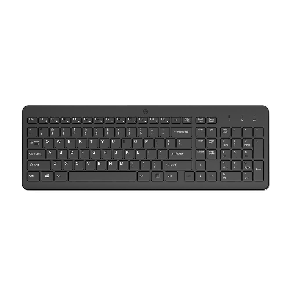 HP 220 Full Sized Low Profile Wireless Keyboard; Up to 16 Month Battery ...