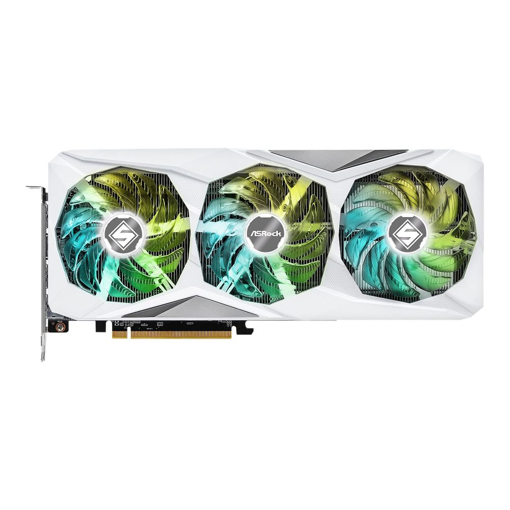 ASRock AMD Radeon RX 7600 XT Steel Legend RGB Overclocked Triple Fan ...