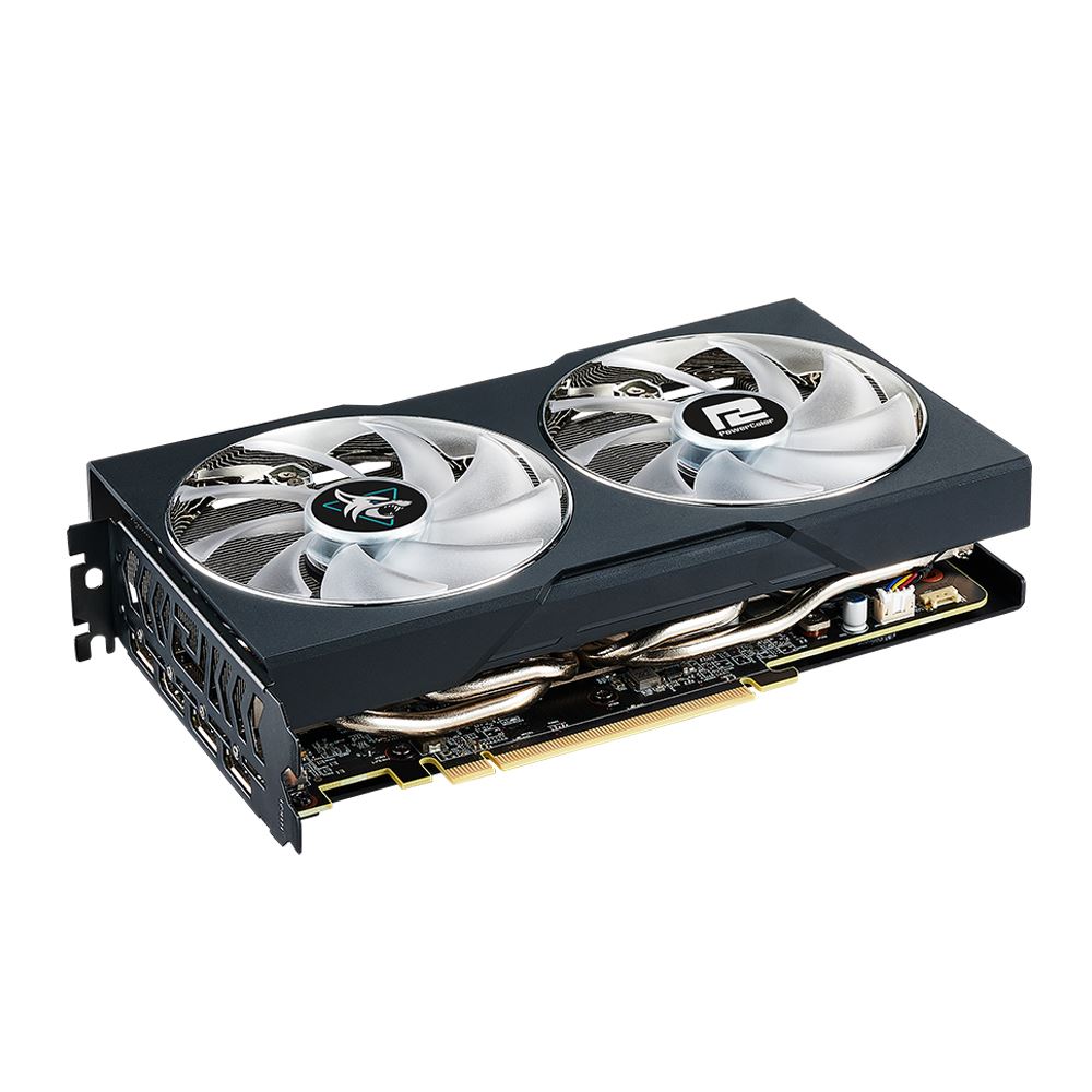 PowerColor AMD Radeon RX 7600 XT Hellhound Dual Fan 16GB GDDR6 PCIe 4.0 ...