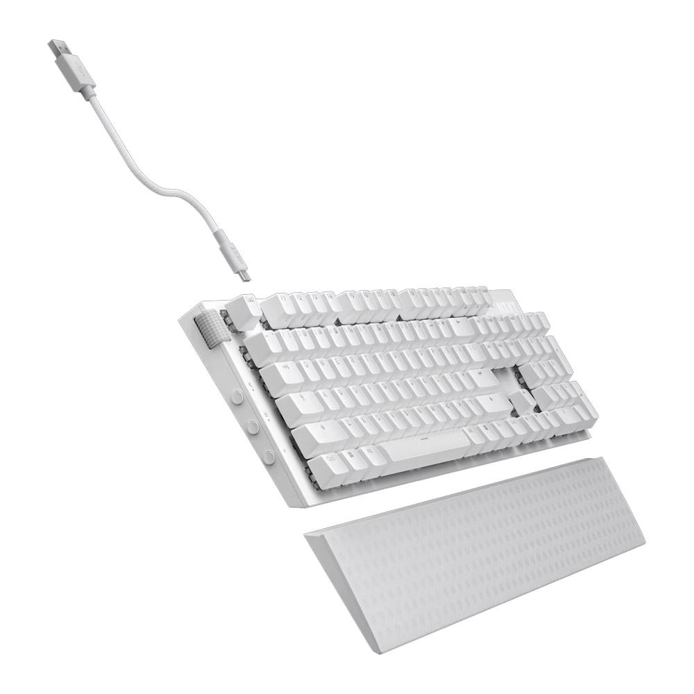 NZXT Function 2 Full Size Wired Keyboard - White; NZXT Swift Linear ...