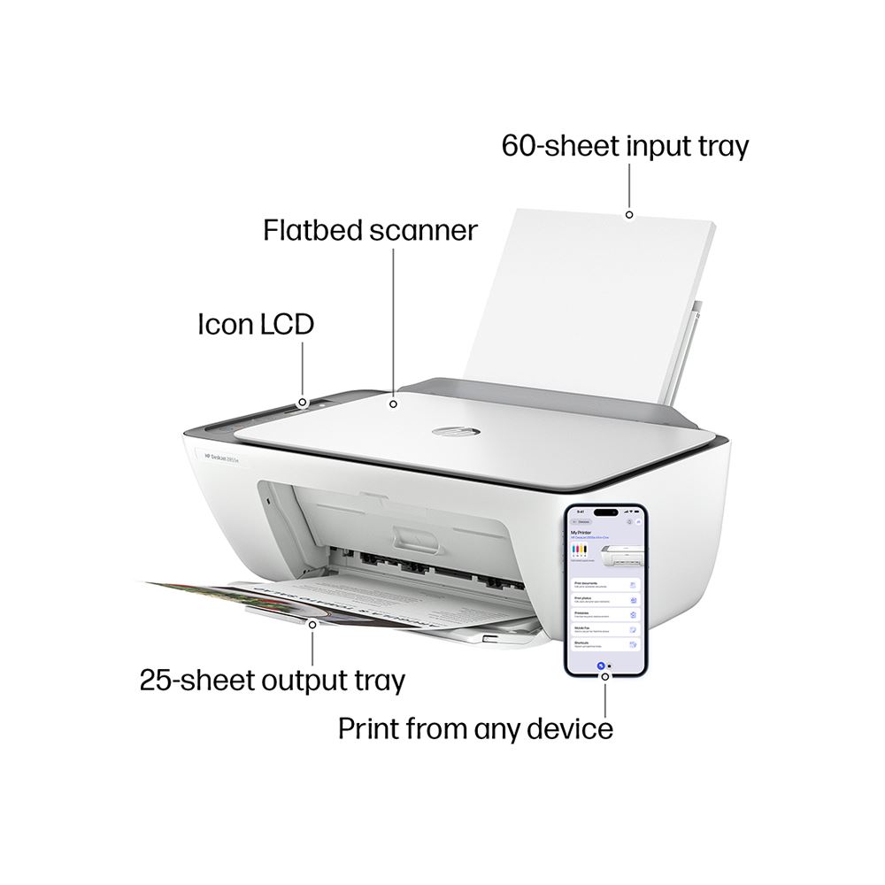 HP DeskJet 2855e All-in-One Printer - Micro Center