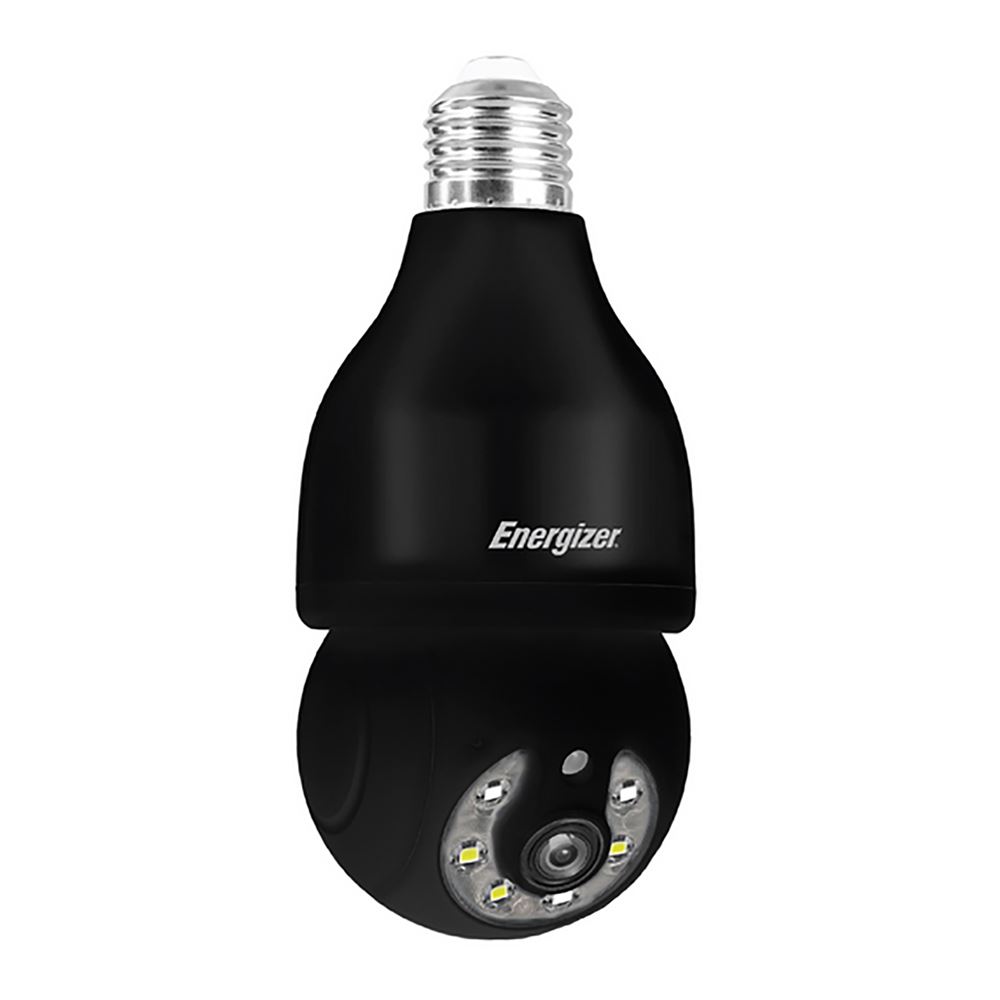 Energizer Smart Socket Pan and Tilt Security Camera - Black; Indoor ...