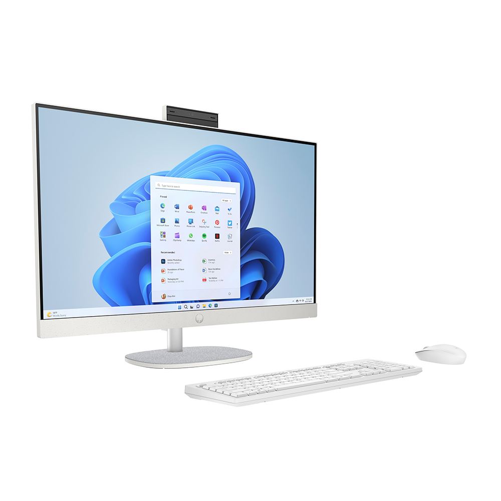 HP 27-cr1080 27" All-in-One Desktop Computer; 27" FHD IPS Three-Sided ...