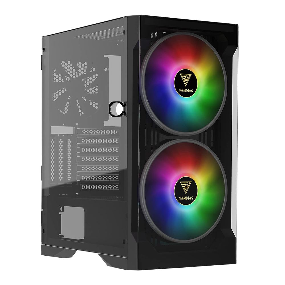 Gamdias Apollo E2 Elite Tempered Glass ATX Mid-Tower Computer Case ...