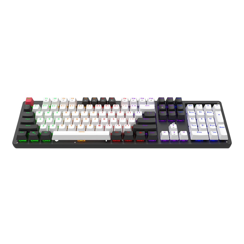 Inland MK-104 Mechanical RGB Wired Gaming Keyboard - Black - Micro Center
