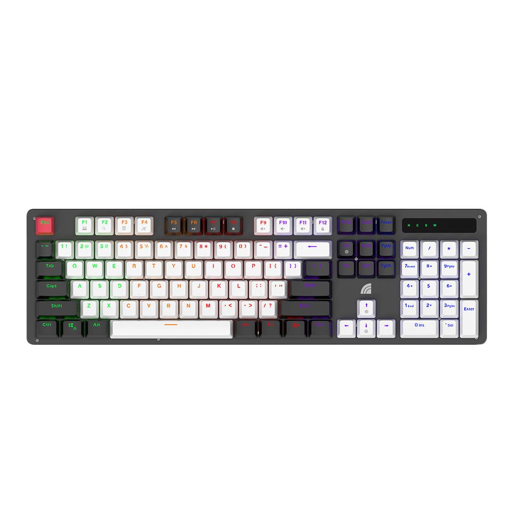 Inland MK-104 Mechanical RGB Wired Gaming Keyboard - Black - Micro Center