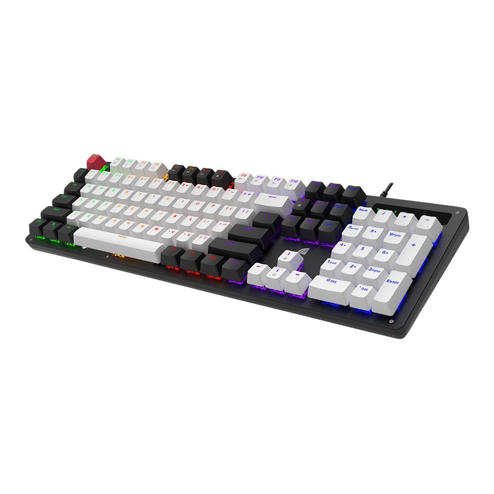 Inland MK-104 Mechanical RGB Wired Gaming Keyboard - Black - Micro Center