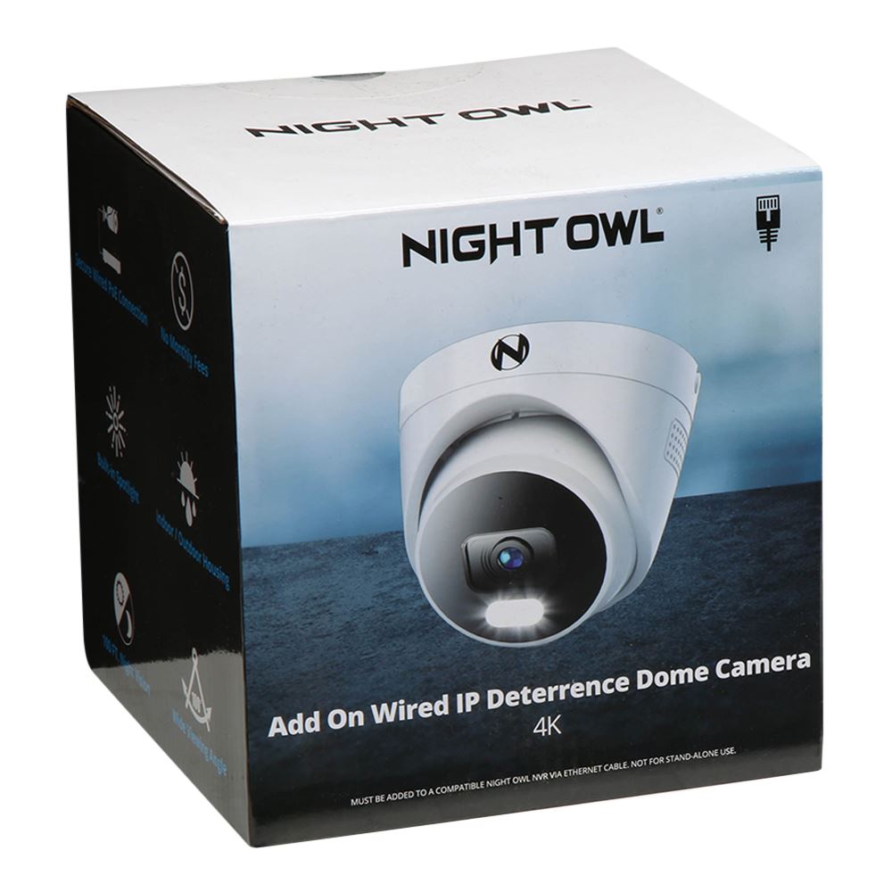 Night Owl CAM-FTN8-DM Ultra HD Security Camera; Indoor/Outdoor; 4K ...