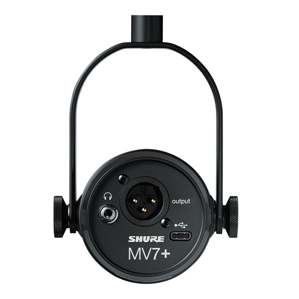 Shure MV7+ Dynamic Podcast Microphone - Black; Hybrid USB/XLR Dynamic ...
