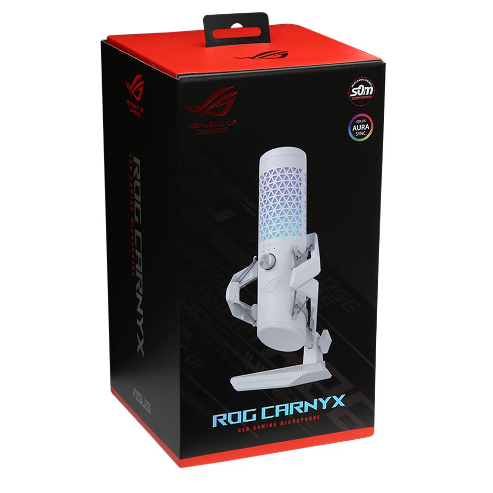 ASUS ROG Carnyx USB Gaming Condenser Microphone - White - Micro Center