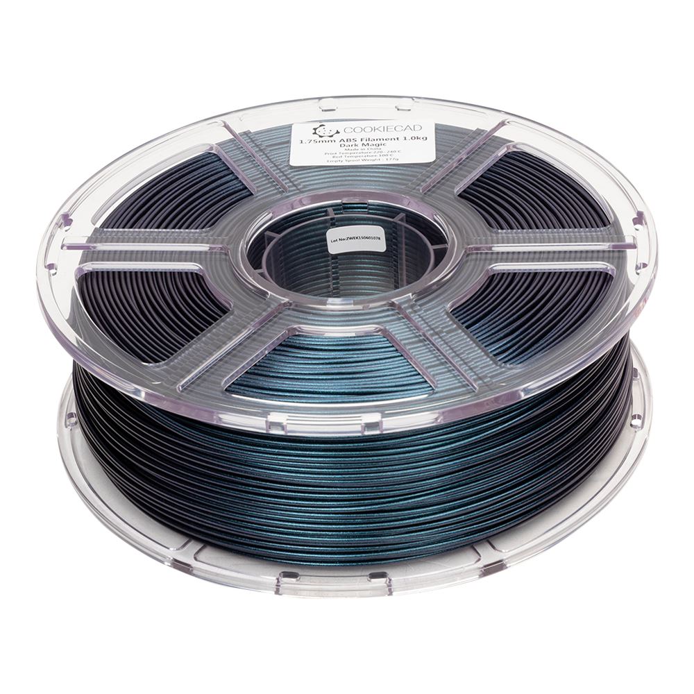 Cookiecad 1.75mm ABS Iridescent Holographic 3D Printer Filament Single ...