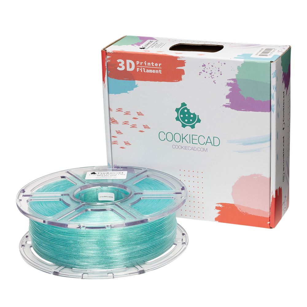 Cookiecad 1.75mm PLA Glitter 3D Printer Filament Single Color 1.00 kg ...