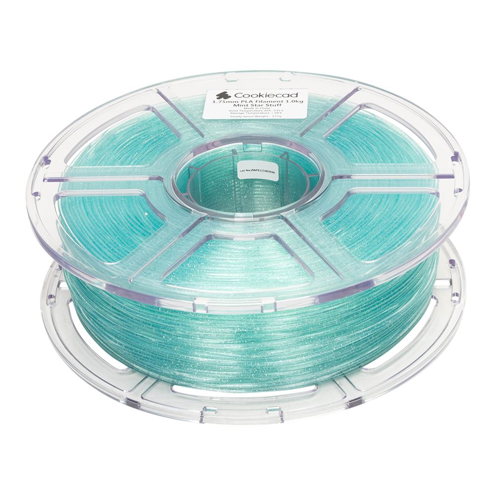 Cookiecad 1.75mm PLA Glitter 3D Printer Filament Single Color 1.00 kg ...