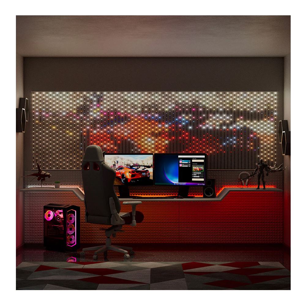 Matrix HD RGB LED Light Curtain - 7.9 x 1.6 feet - Micro Center