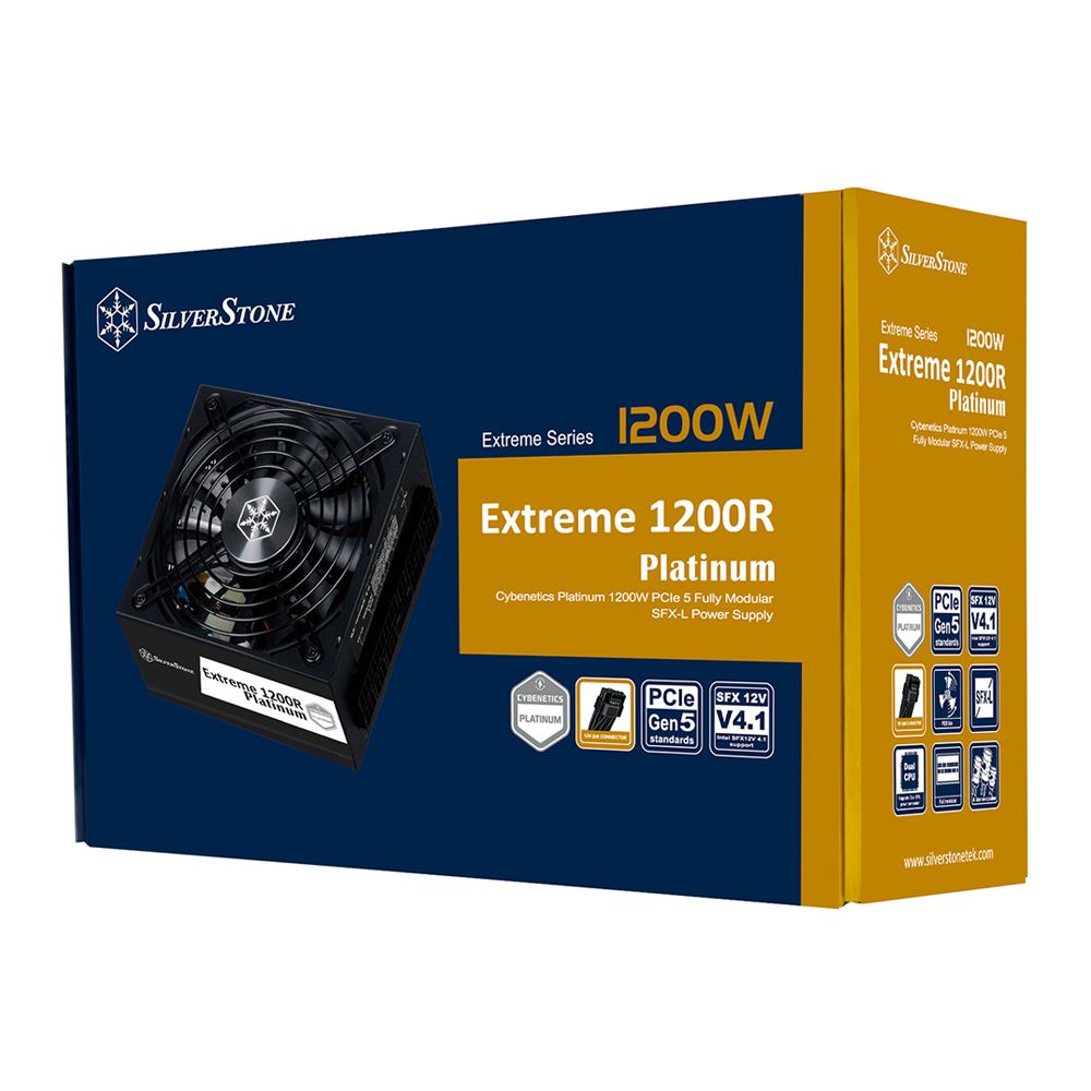 SilverStone 1200R 1200 Watt Cybenetics Platinum SFX-L Fully Modular ...