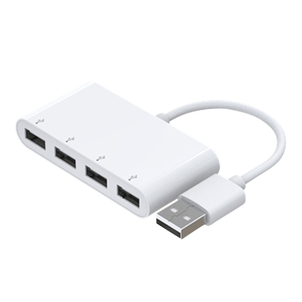 Inland USB 2.0 Type-A 4-in-1 Hub - White - Micro Center