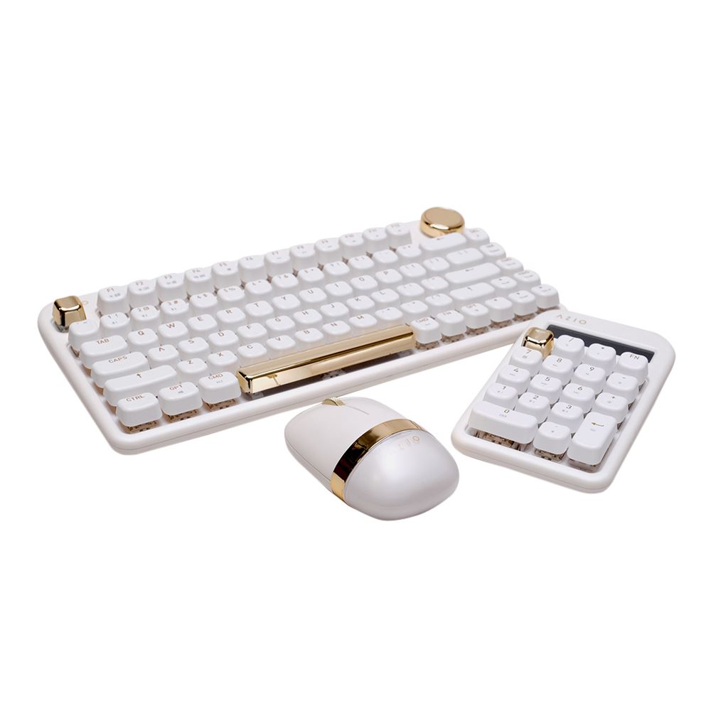 Azio IZO Mechanical RGB Wireless Keyboard - White Blossom; Gateron Red ...
