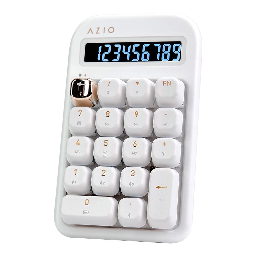 Azio IZO Number Pad Series 2 (White Blossom) - Micro Center
