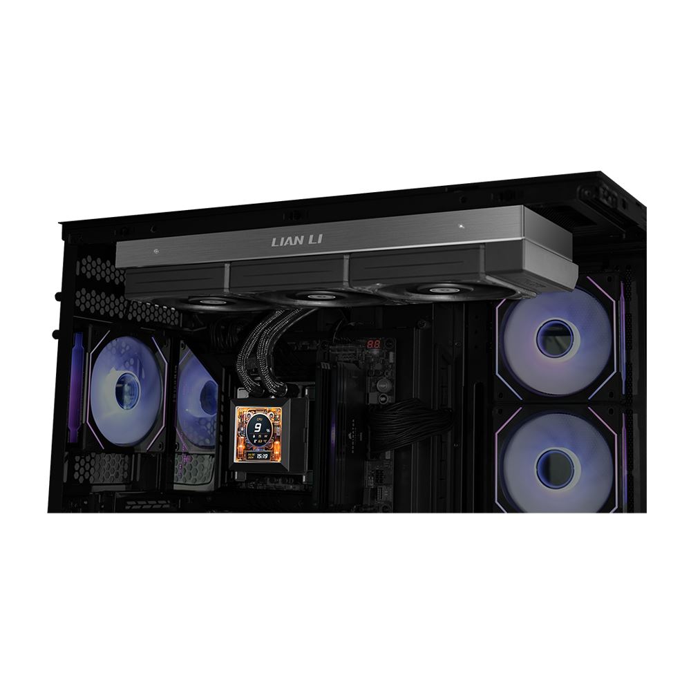 Lian Li HydroShift LCD 360S 360mm Water Cooling Kit - Black - Micro Center