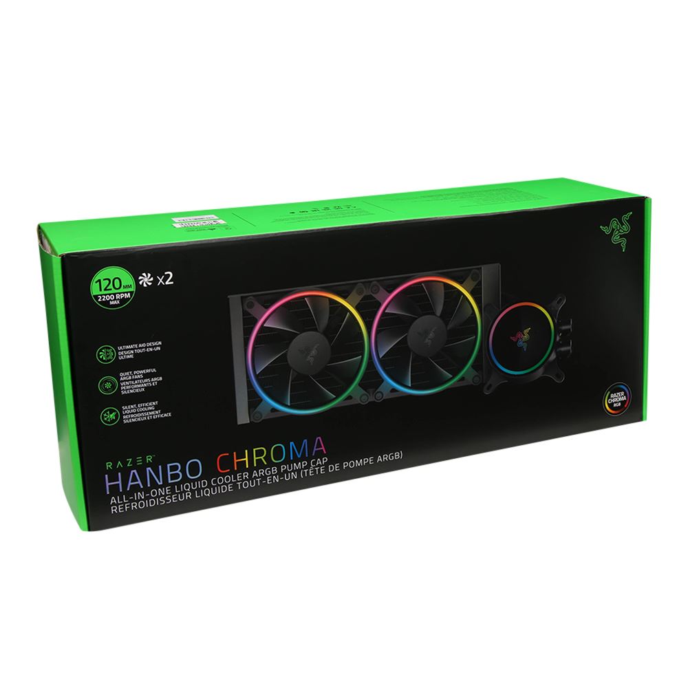 Razer Hanbo Chroma RGB 240mm All in One Water Cooling Kit - Black ...