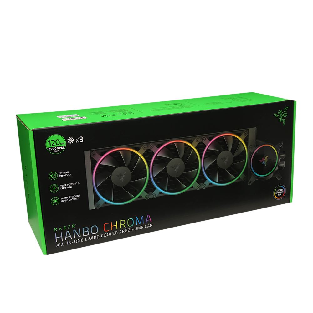 Razer Hanbo Chroma RGB 360mm All in One Water Cooling Kit - Black ...