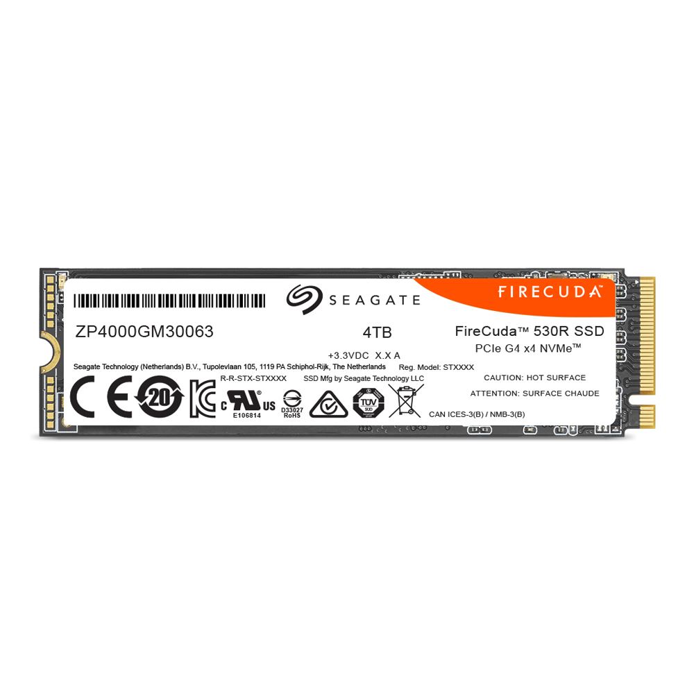 Seagate FireCuda 530R 4TB 3D TLC NAND Flash PCIe Gen 4 x4 NVMe M.2 2280 ...