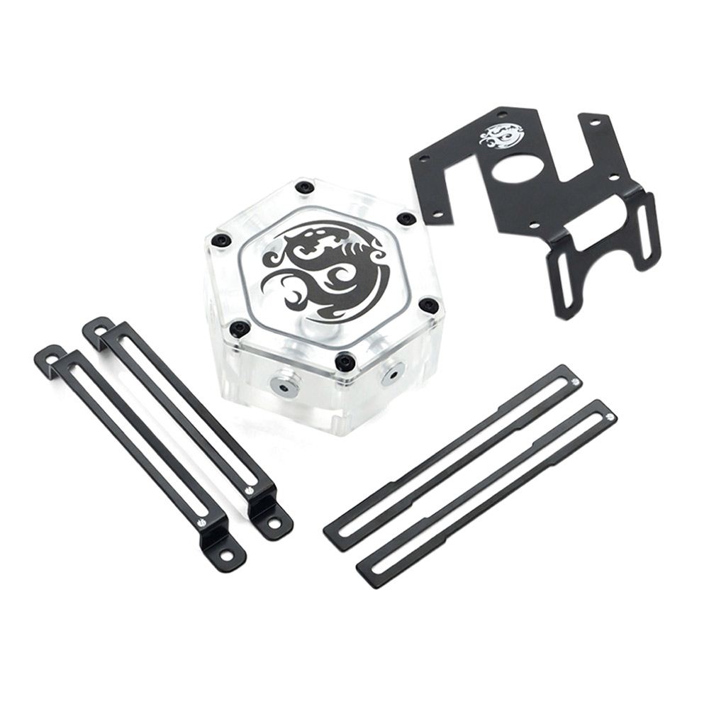 Bitspower Bitspower Water Tank Hexagon 34 w/ Bracket - Micro Center