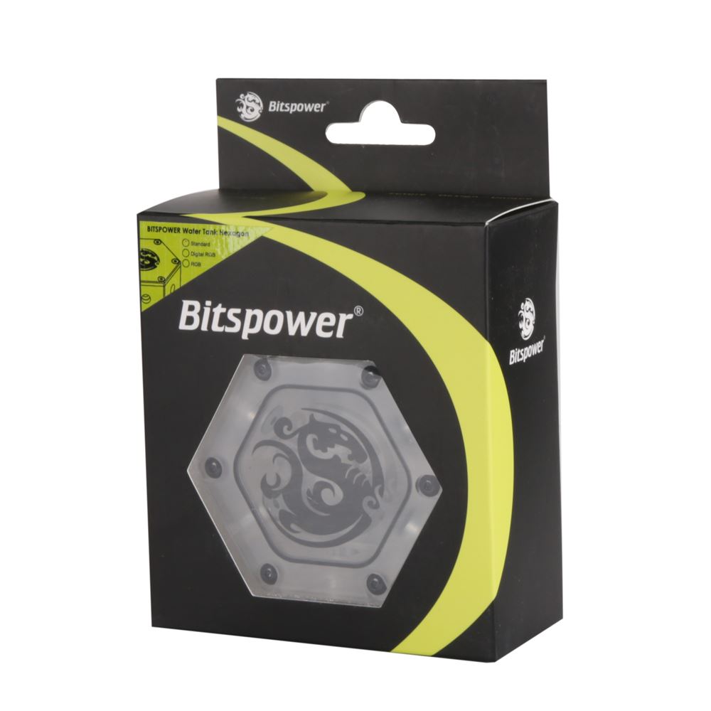 Bitspower Bitspower Water Tank Hexagon 34 w/ Bracket - Micro Center