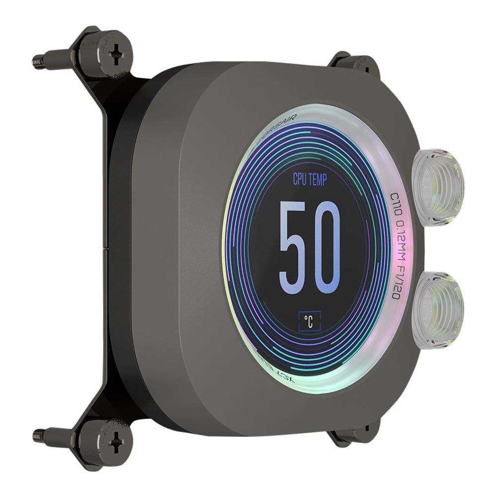 Corsair iCUE XC7 RGB ELITE LCD CPU Water Block - Stealth Gray - Micro ...