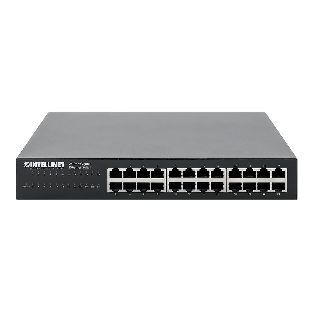 Intellinet 24 Port Gigabit Ethernet Switch; Unmanaged; 10/100/1000 Mbps ...