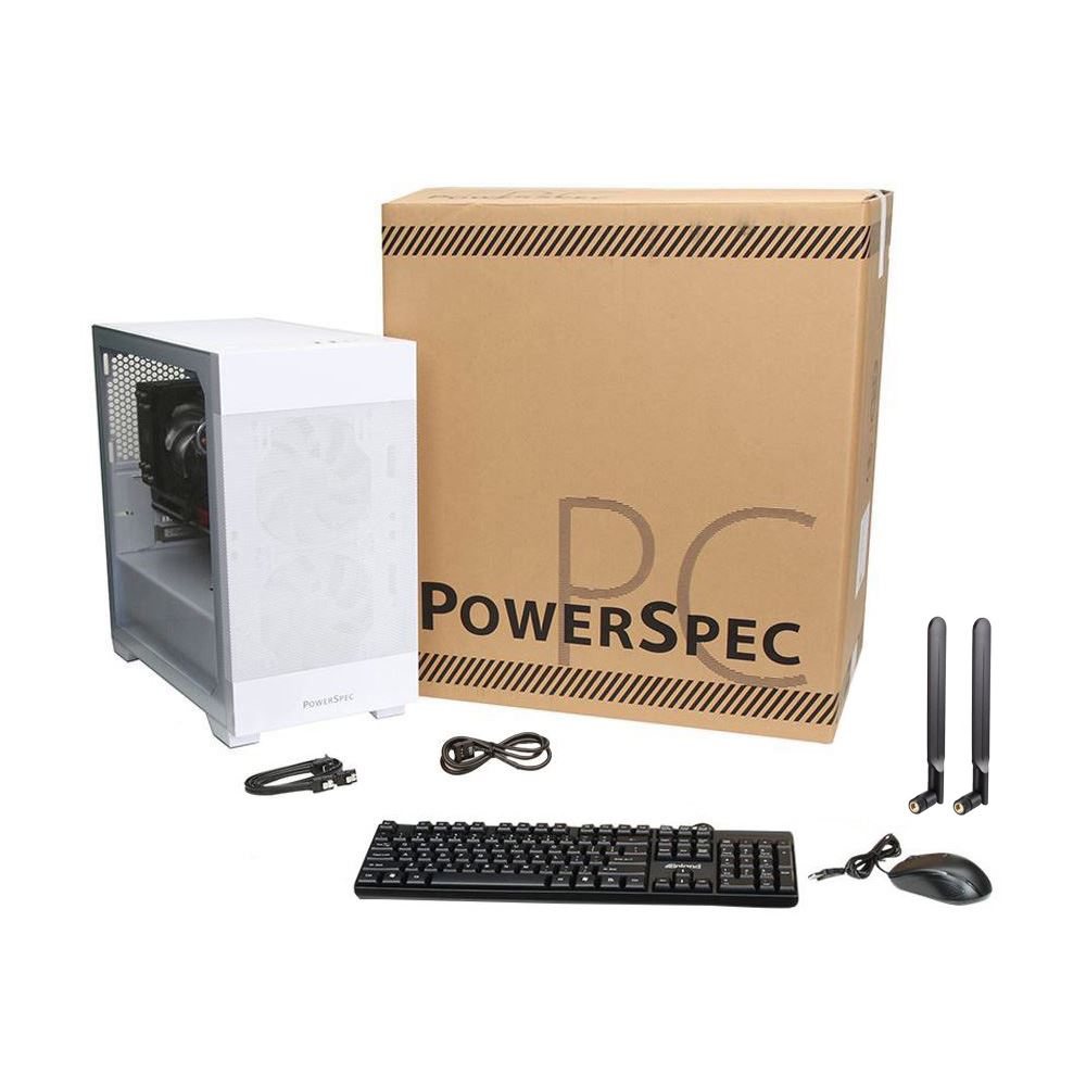 PowerSpec G519 Gaming PC; AMD Ryzen 5 7600X 4.7GHz Processor; NVIDIA ...