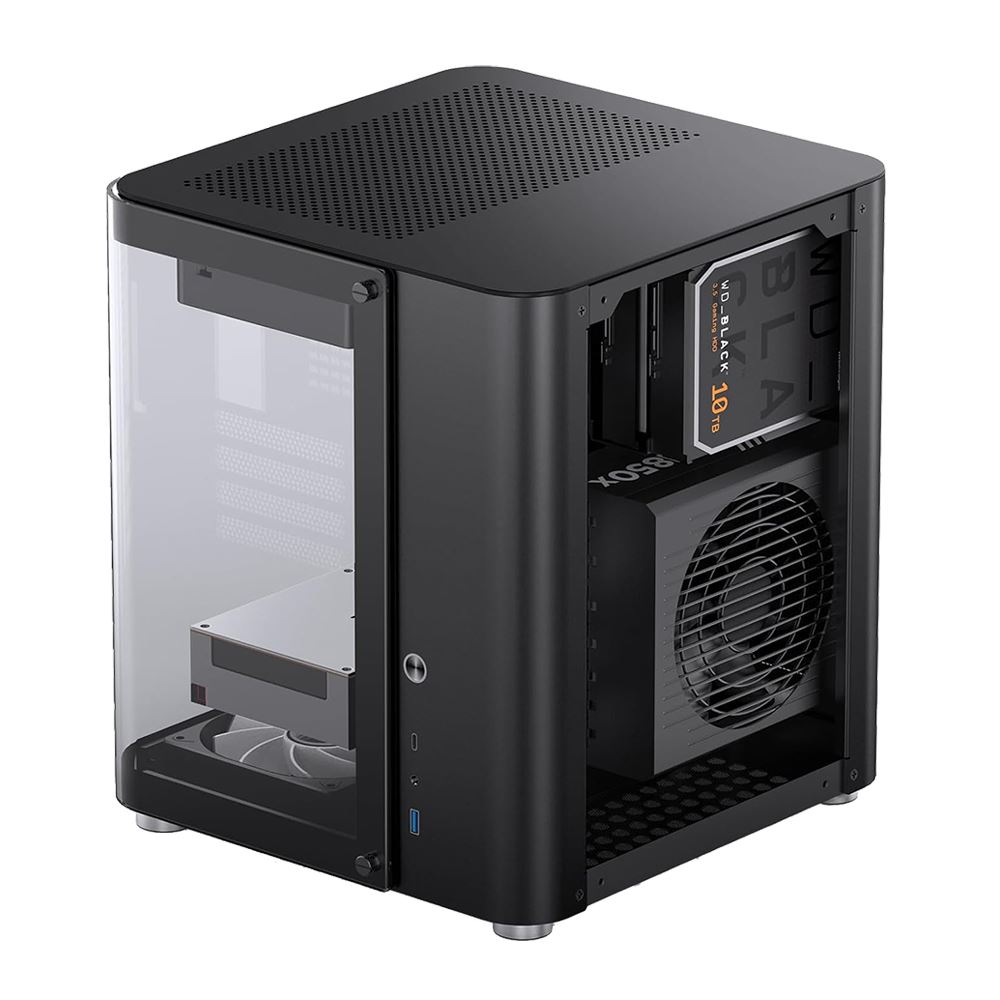 JONSBO TK-1 Tempered Glass microATX Mini Tower Computer Case - Black ...