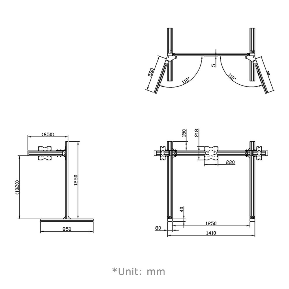 TK Racing Triple Monitor Stand - Tony Kanaan Edition - Micro Center