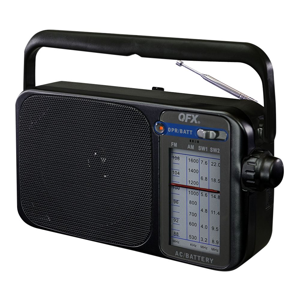 QFX QFX R-24 Portable AM/FM/SW1-SW2 Radio - Micro Center