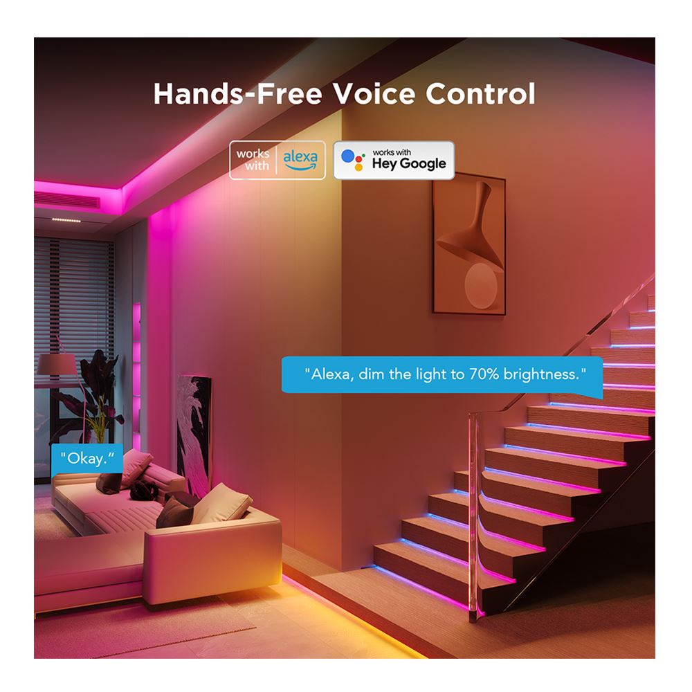 Govee RGBIC Pro LED Strip Lights - 49.2 feet - Micro Center