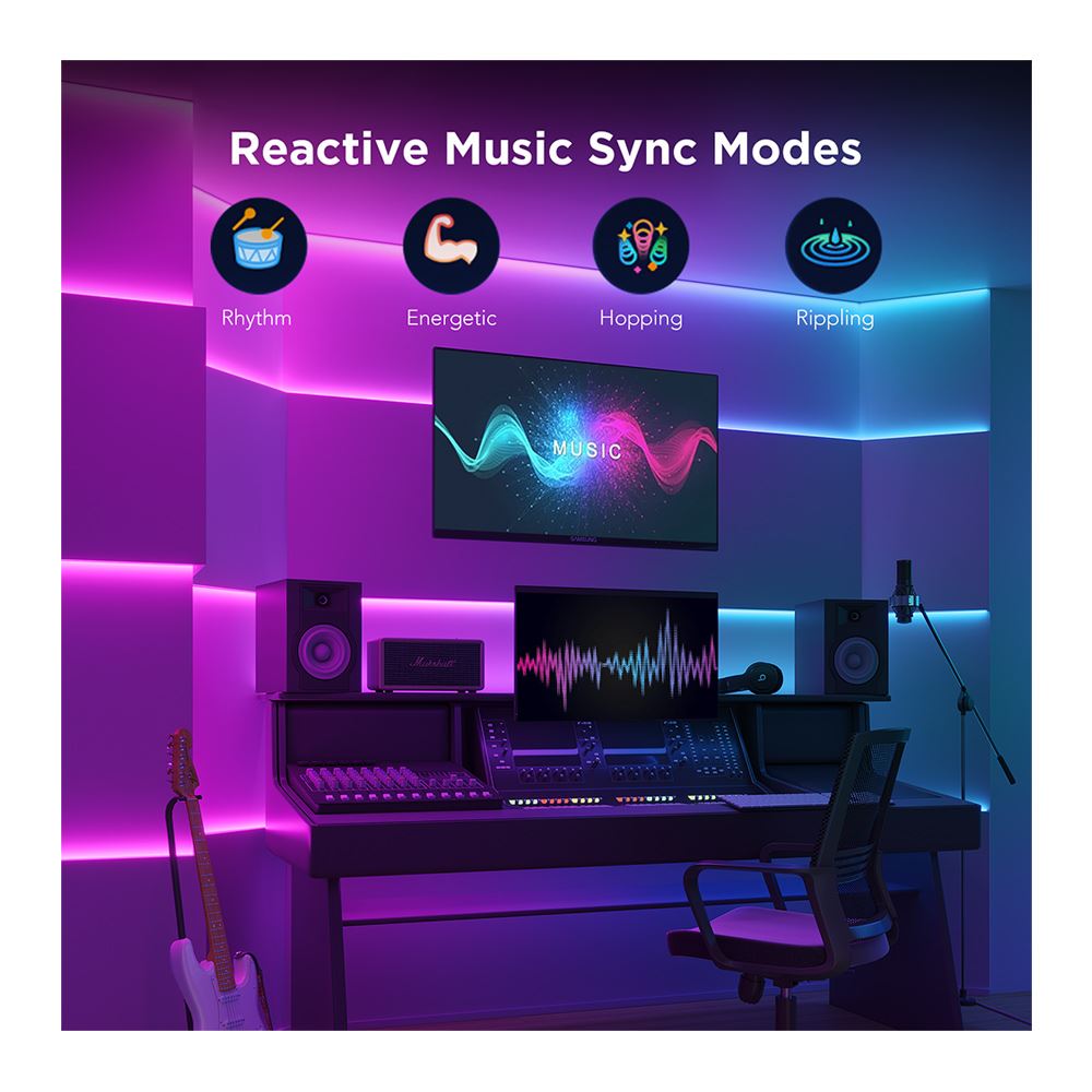 Govee RGBIC Pro LED Strip Lights - 49.2 feet - Micro Center